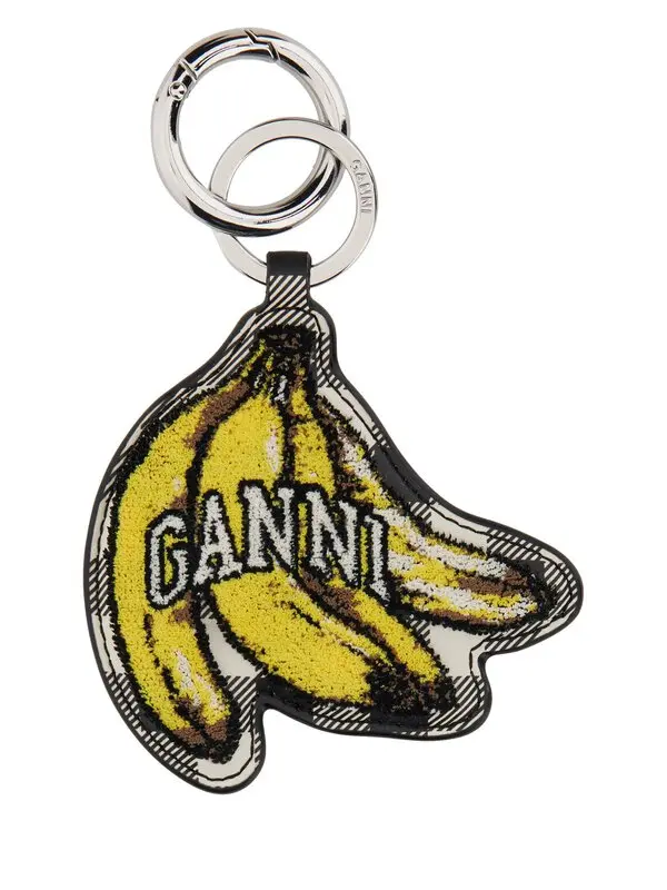 GANNI Keychain - Black