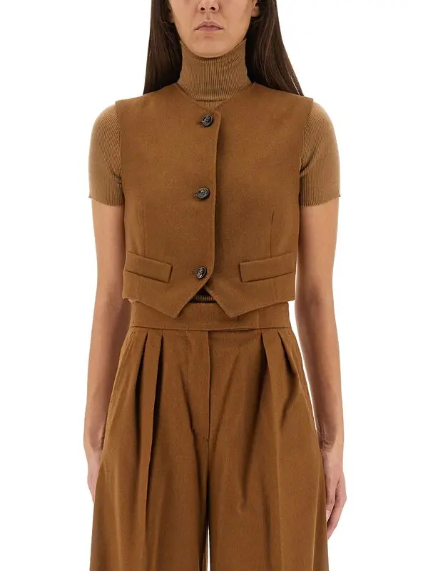 Max Mara Camel Hair Edda Vest