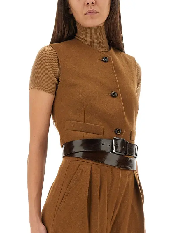 Max Mara Camel Hair Edda Vest