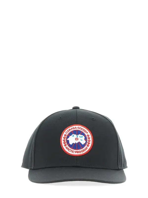 Canada Goose Baseball Cap With Logo Patch - Black
