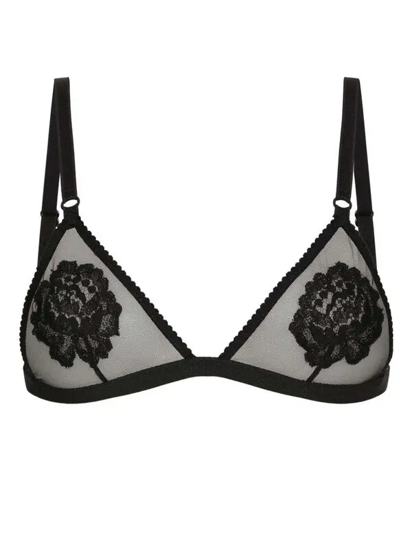 Dolce & Gabbana Soft Cup Triangle Bra - Black