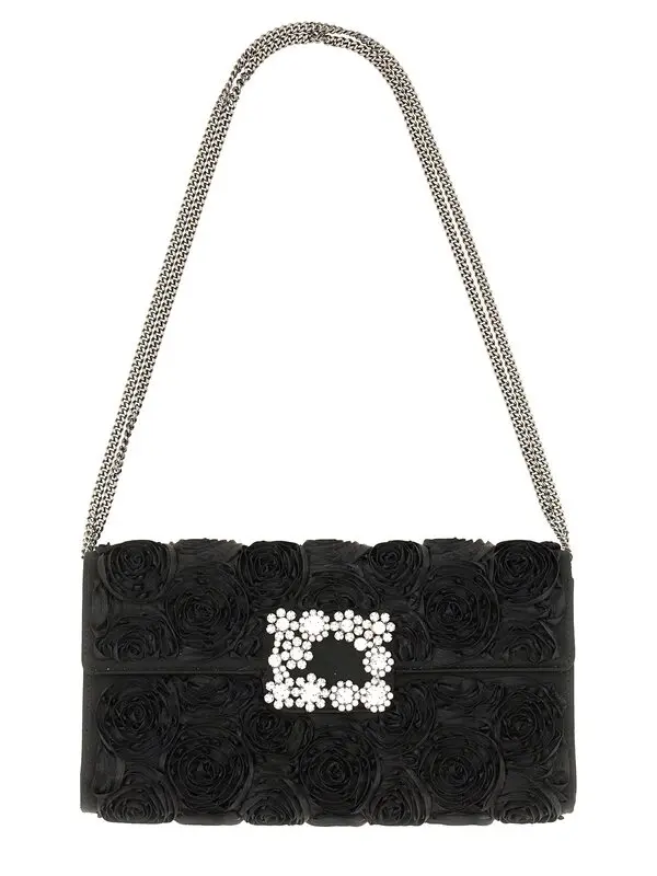 ROGER VIVIER Efflorescence Clutch - Black