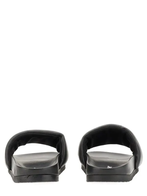 AMBUSH Leather Slide Sandal - Black