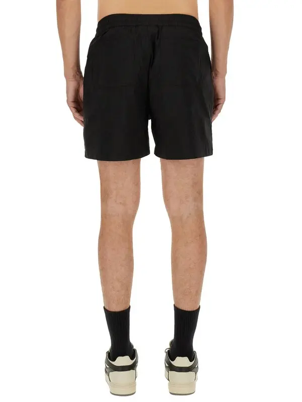 REPRESENT Bermuda Shorts With Logo - Black