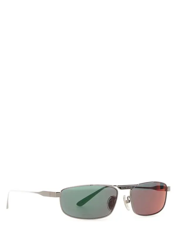 Balenciaga Tag 3.0 Rectangle Sunglasses - Grey