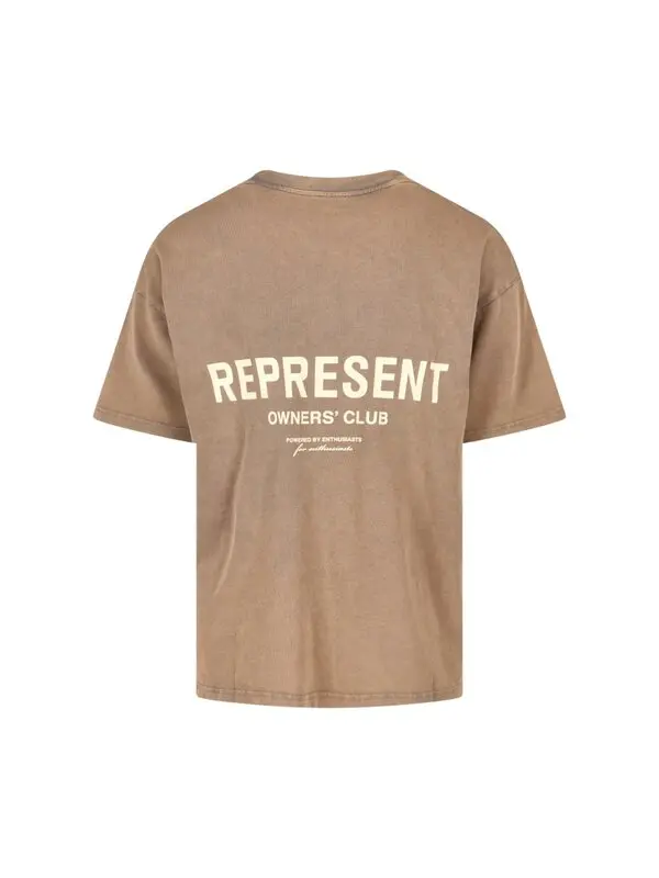 COURREGES Maison Margiela Embroidered Logo T-shirt - Brown