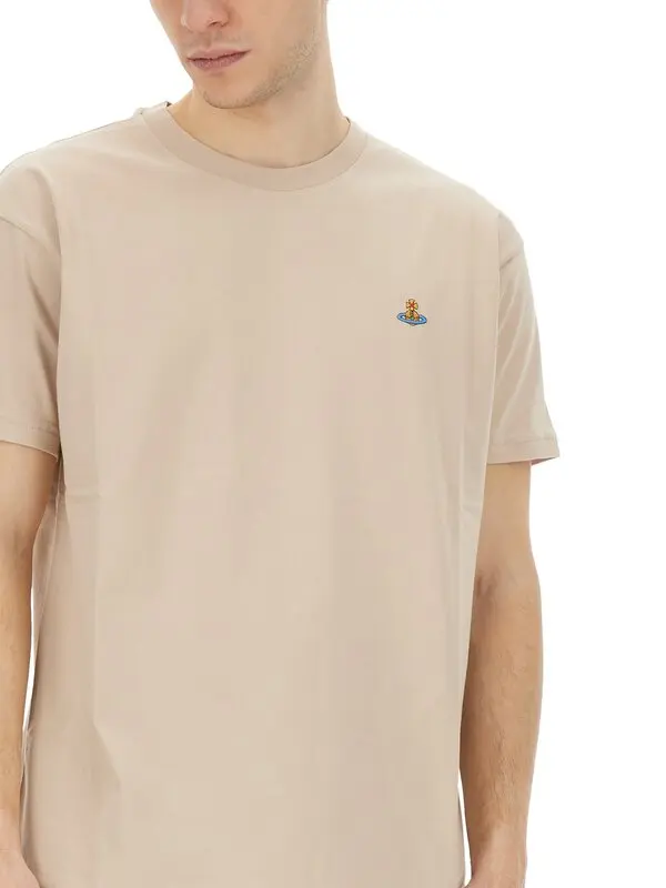 VIVIENNE WESTWOOD Logo T-shirt - Beige