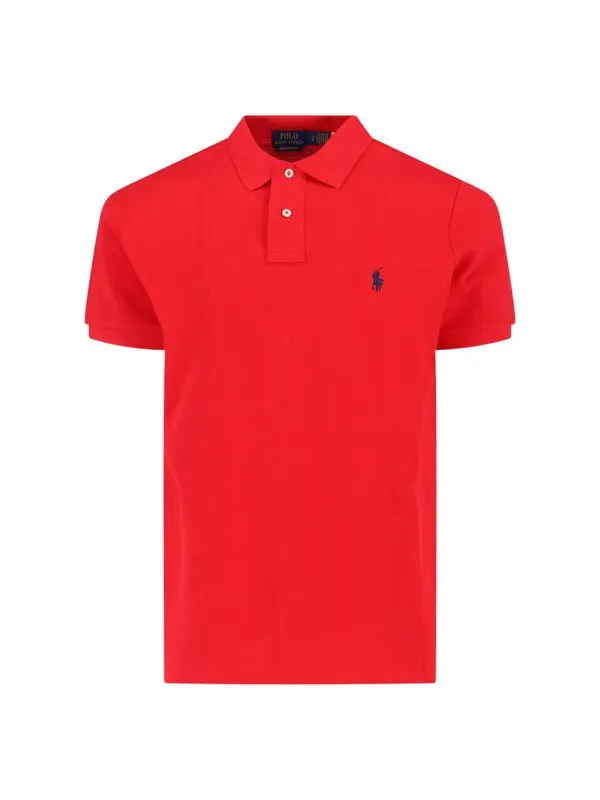 Comme Des Garçons Polo Ralph Lauren Embroidered Logo Polo Shirt - Red