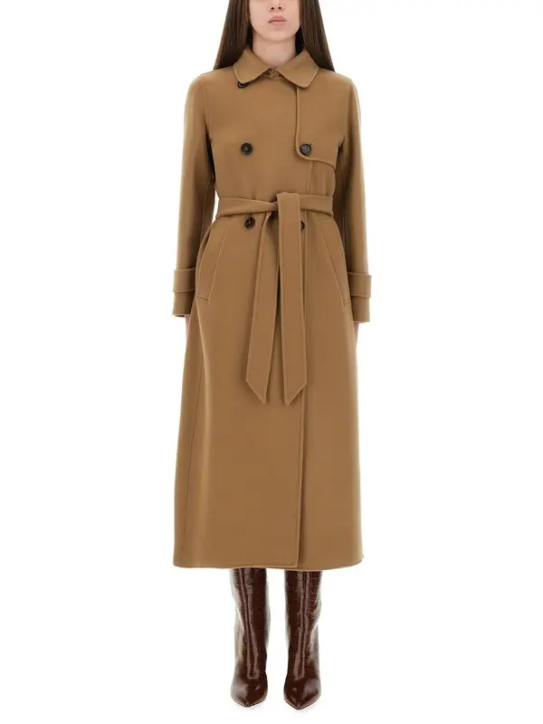 Max Mara Double-breasted Coat - Beige