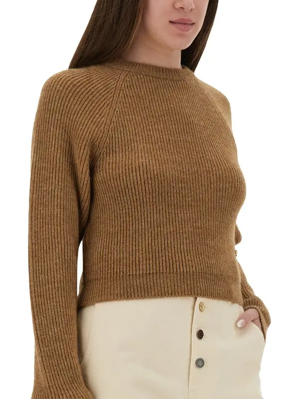 Moschino Cropped Shirt - Brown