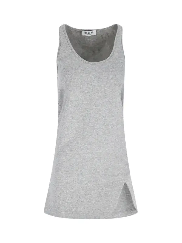 Attico Sleeveless Mini Dress - Gray