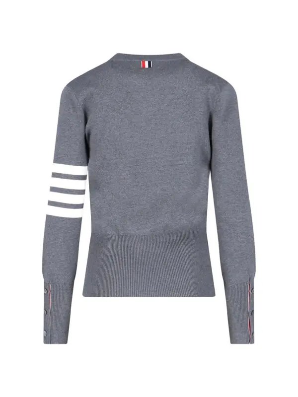 Thom Browne 4-bar Sweater - Gray