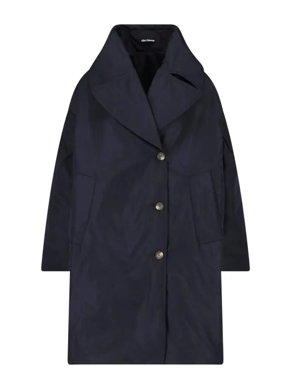 CAPE CONCEPT Technical Fabric Coat - Black