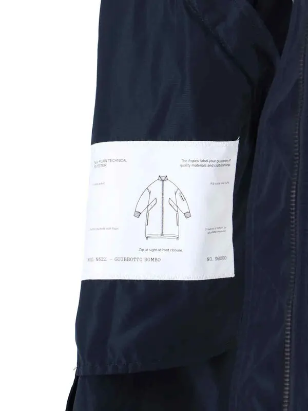 Aspesi Technical Fabric Coat - Blue