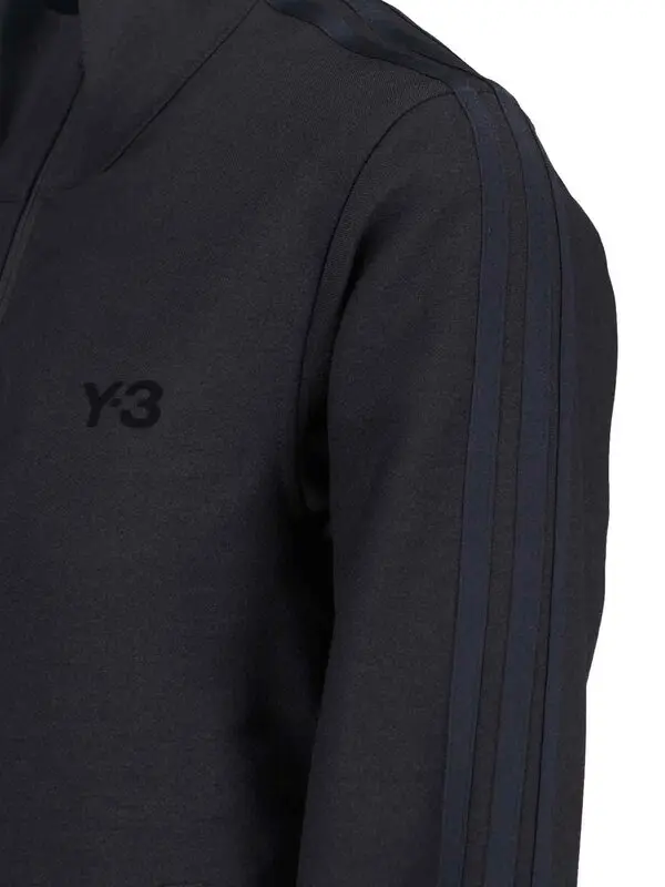 Y3 Logo Zip Sweatshirt - Black