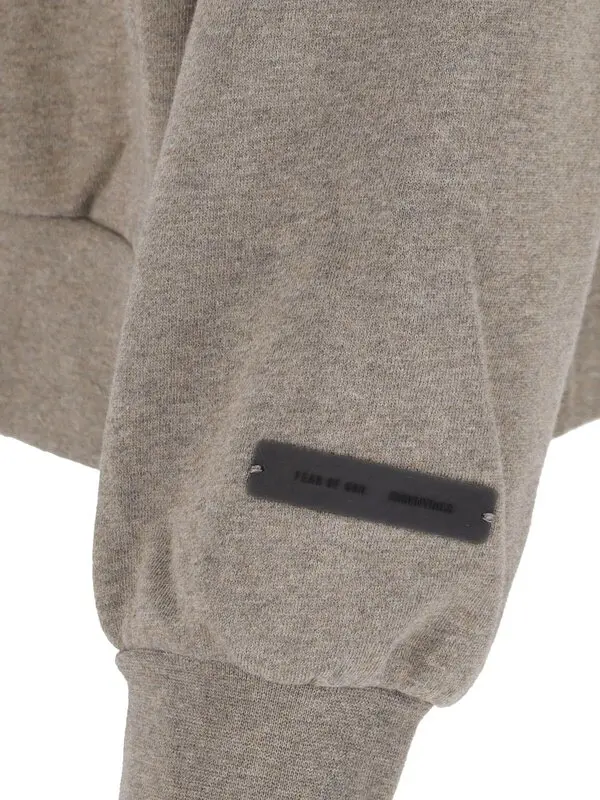 Y3 Logo Zip Sweatshirt - Taupe