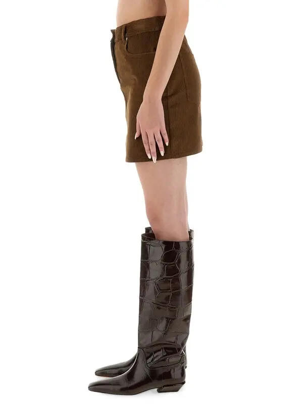 Moschino Corduroy Mini Skirt