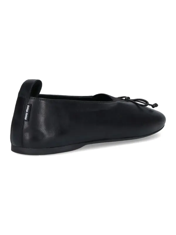 Miu Miu Lan Ballet Flats - Black