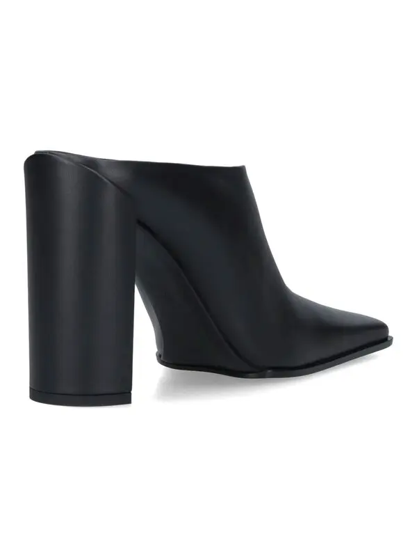 Alaïa Square Mules - Black