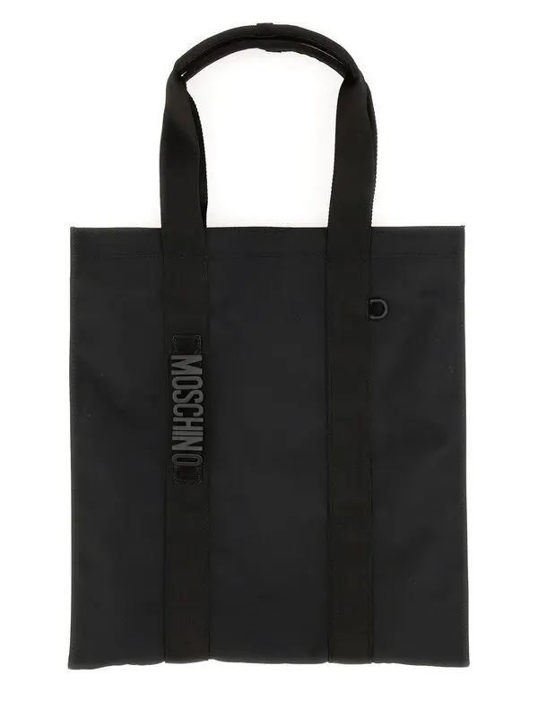 Moschino Tote Bag With Logo - Black
