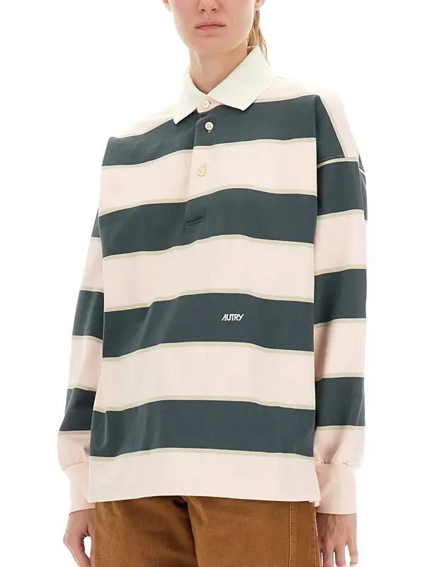 AUTRY Striped Polo