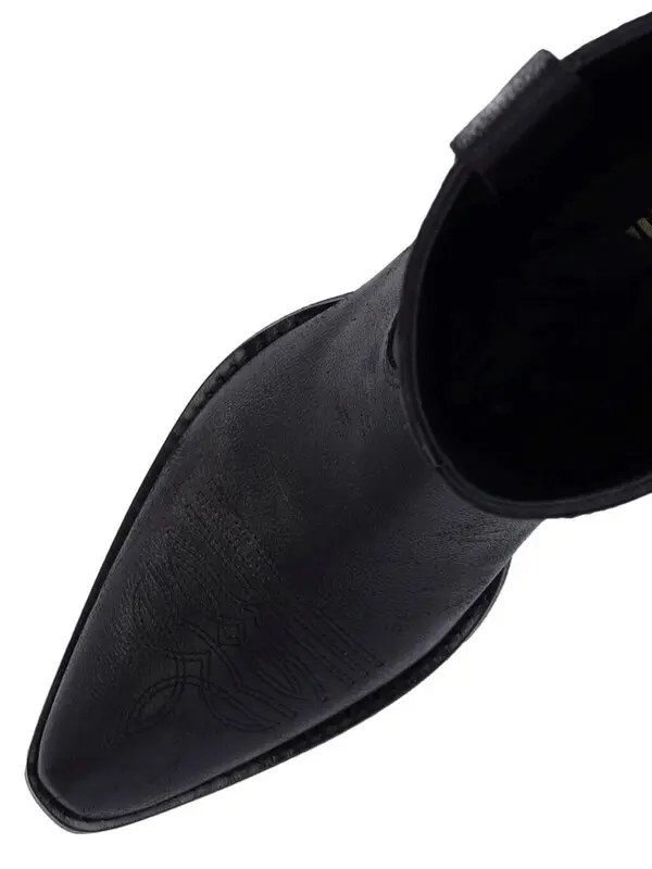 Miu Miu Logo Boots - Black