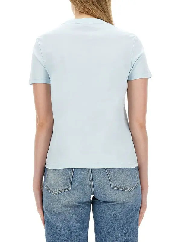 LANVIN T-shirt With Logo - Azure