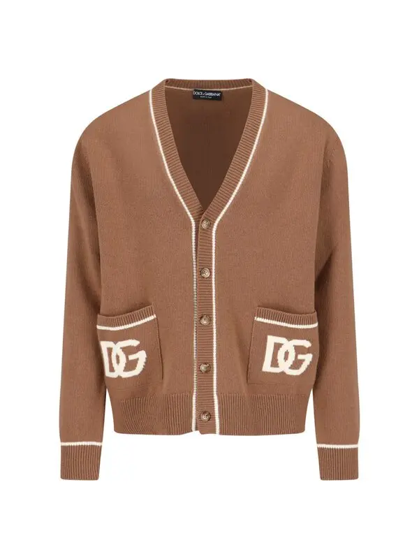 Max Mara Virgin Wool Cardigan - Brown