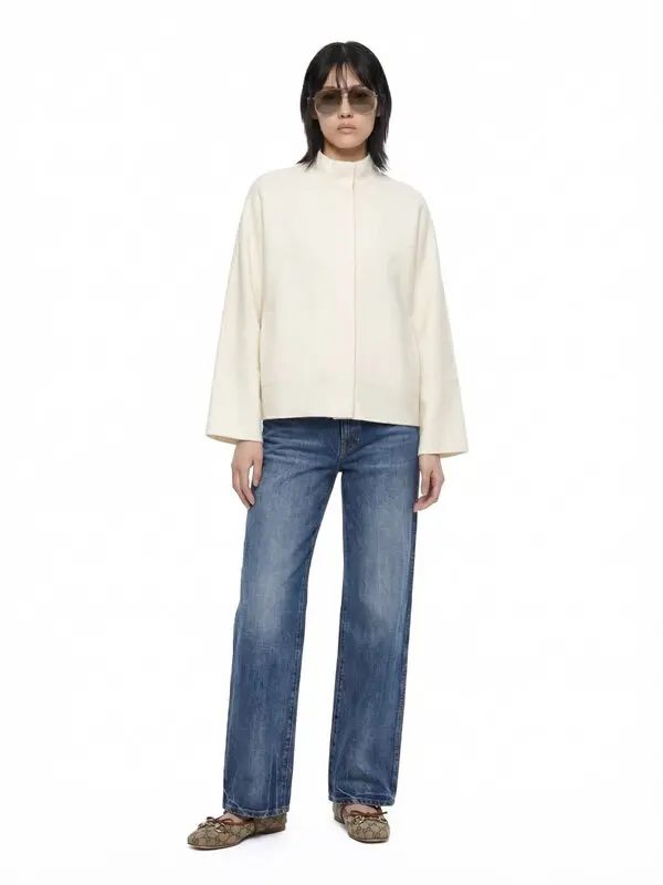 Max Mara Virgin Wool Cardigan - Cream
