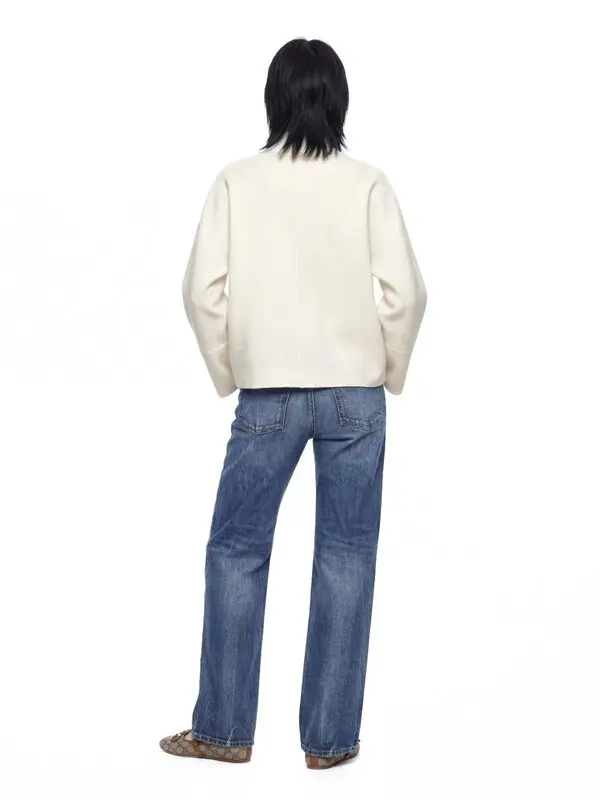 Max Mara Virgin Wool Cardigan - Cream