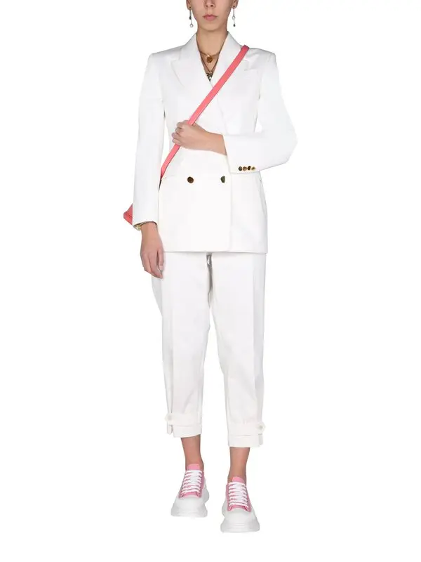 Alexander McQueen Double-breasted Jacket - White