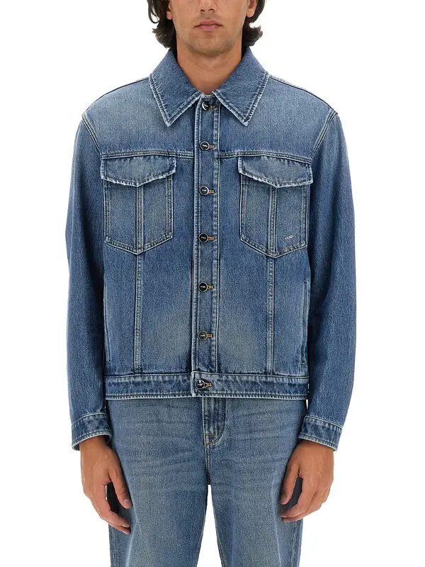 Fendi Regular Fit Denim Jacket