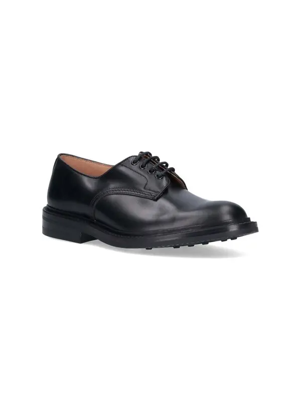TRICKER'S Woodstock Leather Derby Shoes - Black