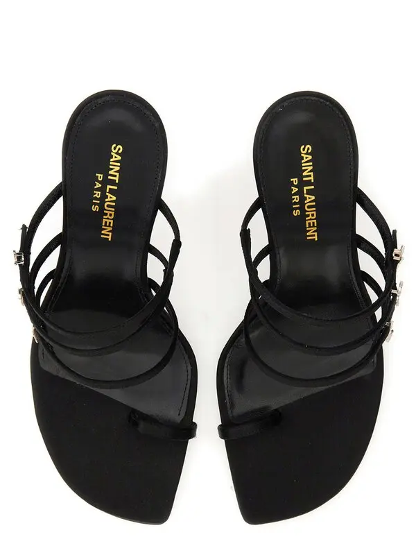 Saint Laurent Heeled Leather Sandals