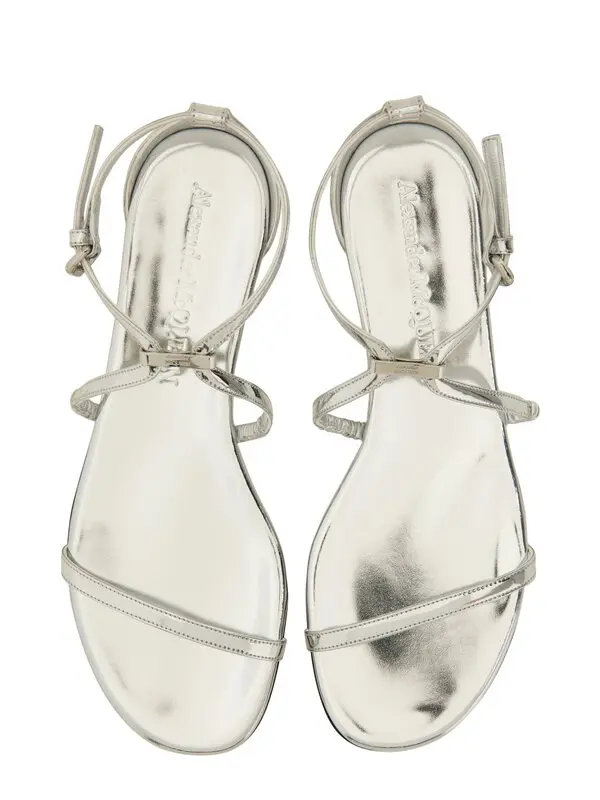 Alexander McQueen Strappy Sandal - Silver