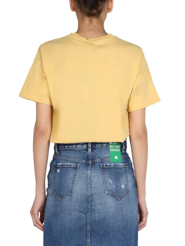 Dsquared2 Printed T-shirt - Yellow