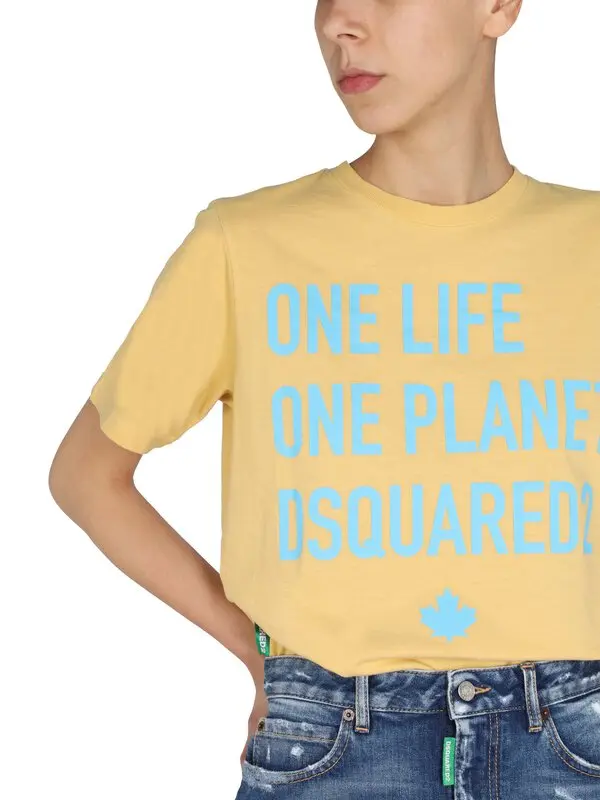 Dsquared2 Printed T-shirt - Yellow