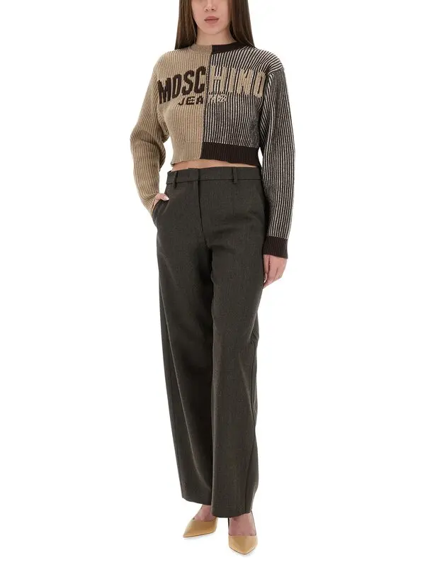 Moschino Wide Leg Trousers