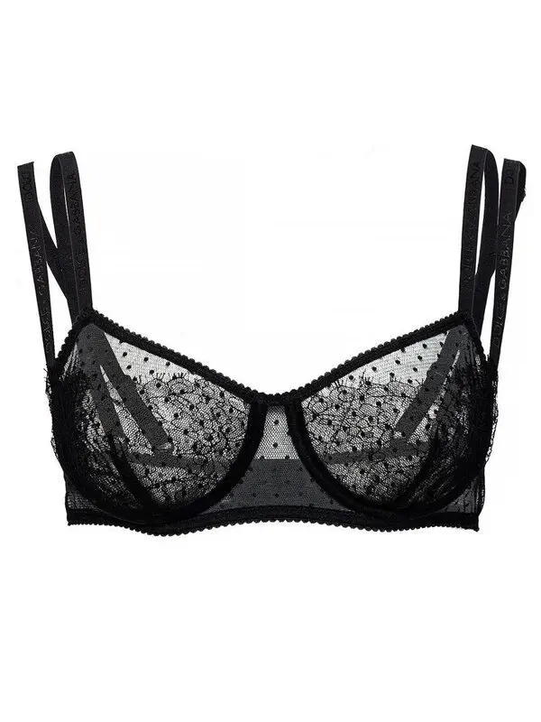 Dolce & Gabbana Lace Balconette Bra - Black