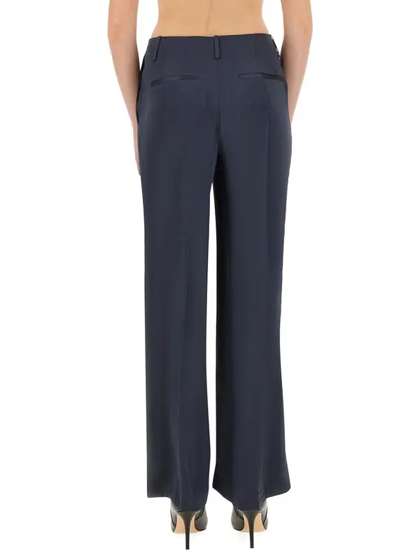 Theory Satin Trousers - Blue