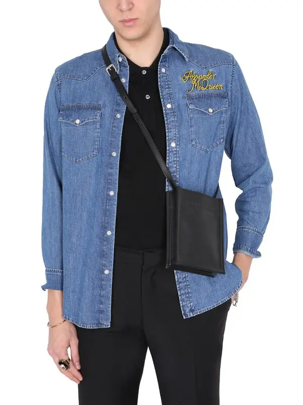 Alexander McQueen Shirt With Embroidered Logo