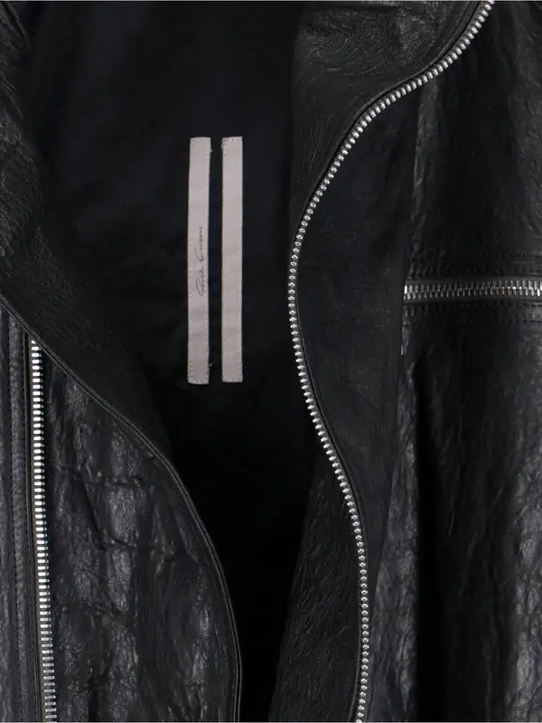 TONYWACK Lambskin Leather Jacket - Black