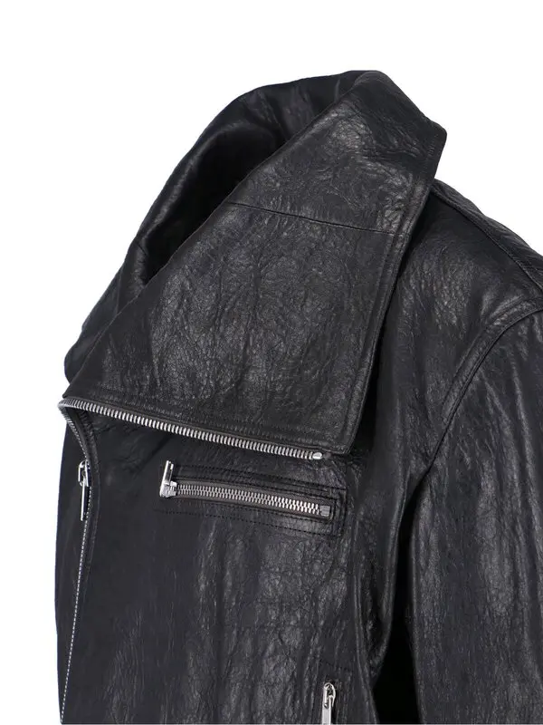 TONYWACK Lambskin Leather Jacket - Black