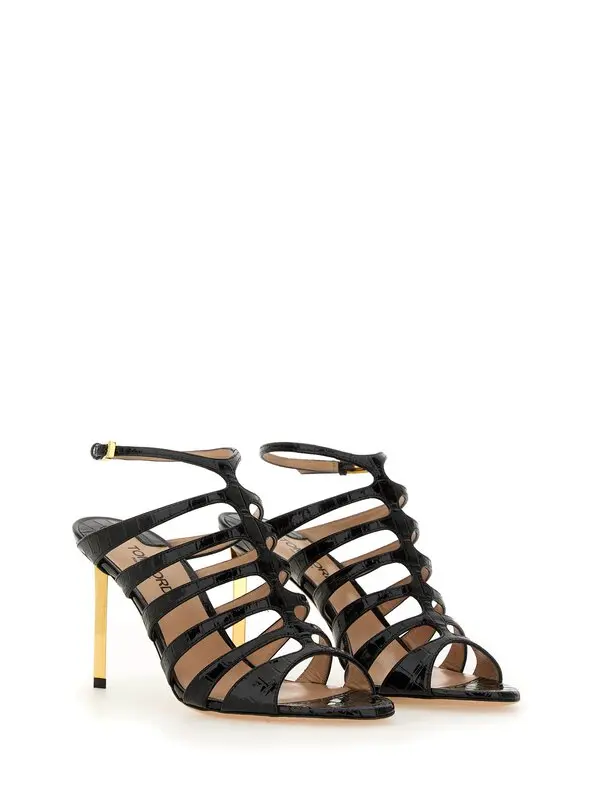 TOM FORD Leather Strappy Sandals