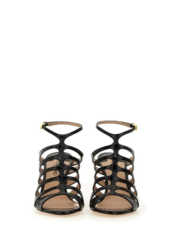 TOM FORD Leather Strappy Sandals
