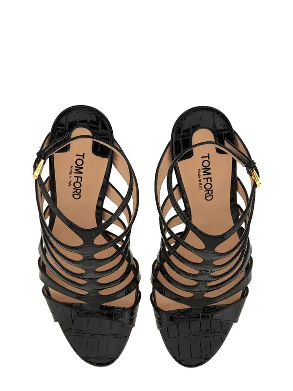 TOM FORD Leather Strappy Sandals