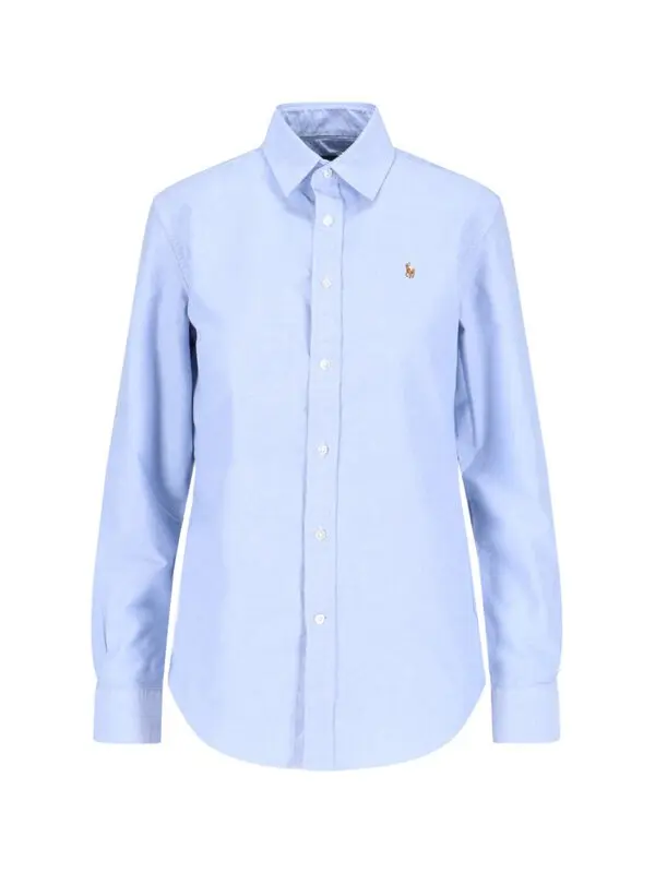 Polo Ralph Lauren Oxford Logo Shirt - Light Blue