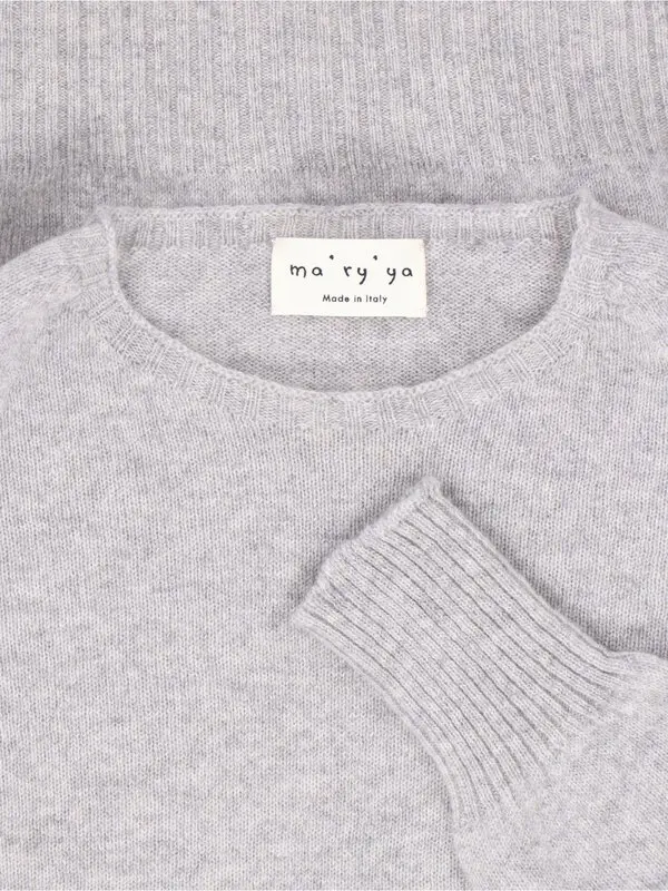 CANESSA Basic Cashmere Sweater - Gray