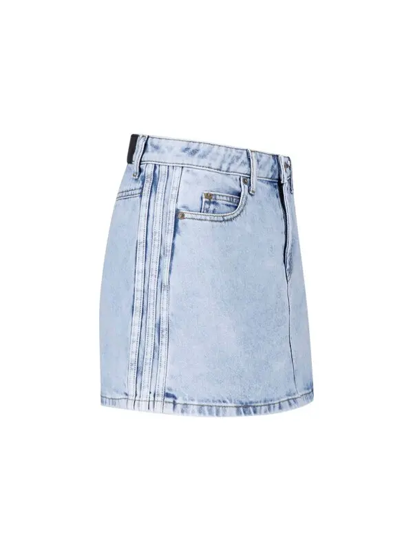 Adidas Denim Mini Skirt - Light Blue