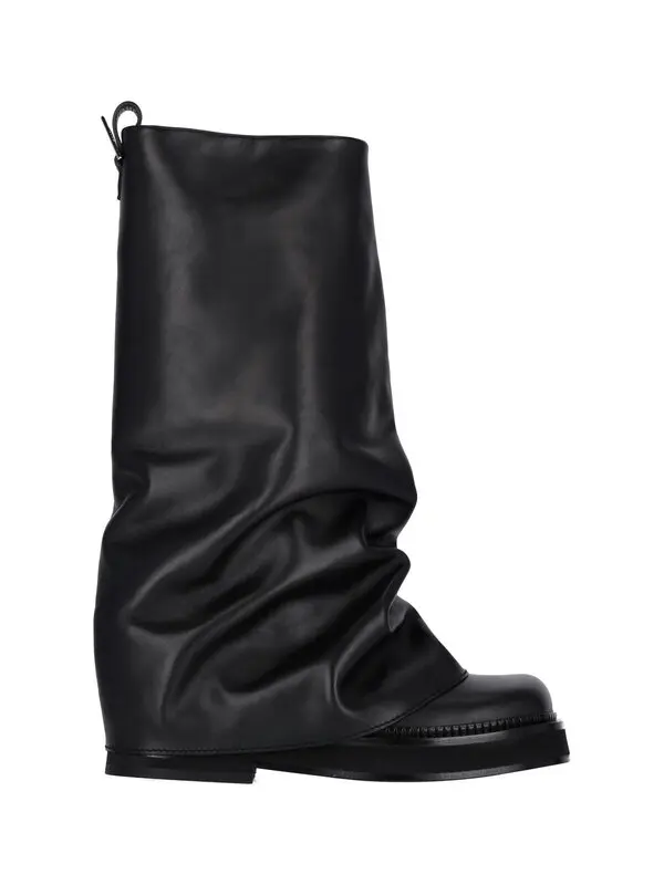 Attico Robin Combat Boots - Black